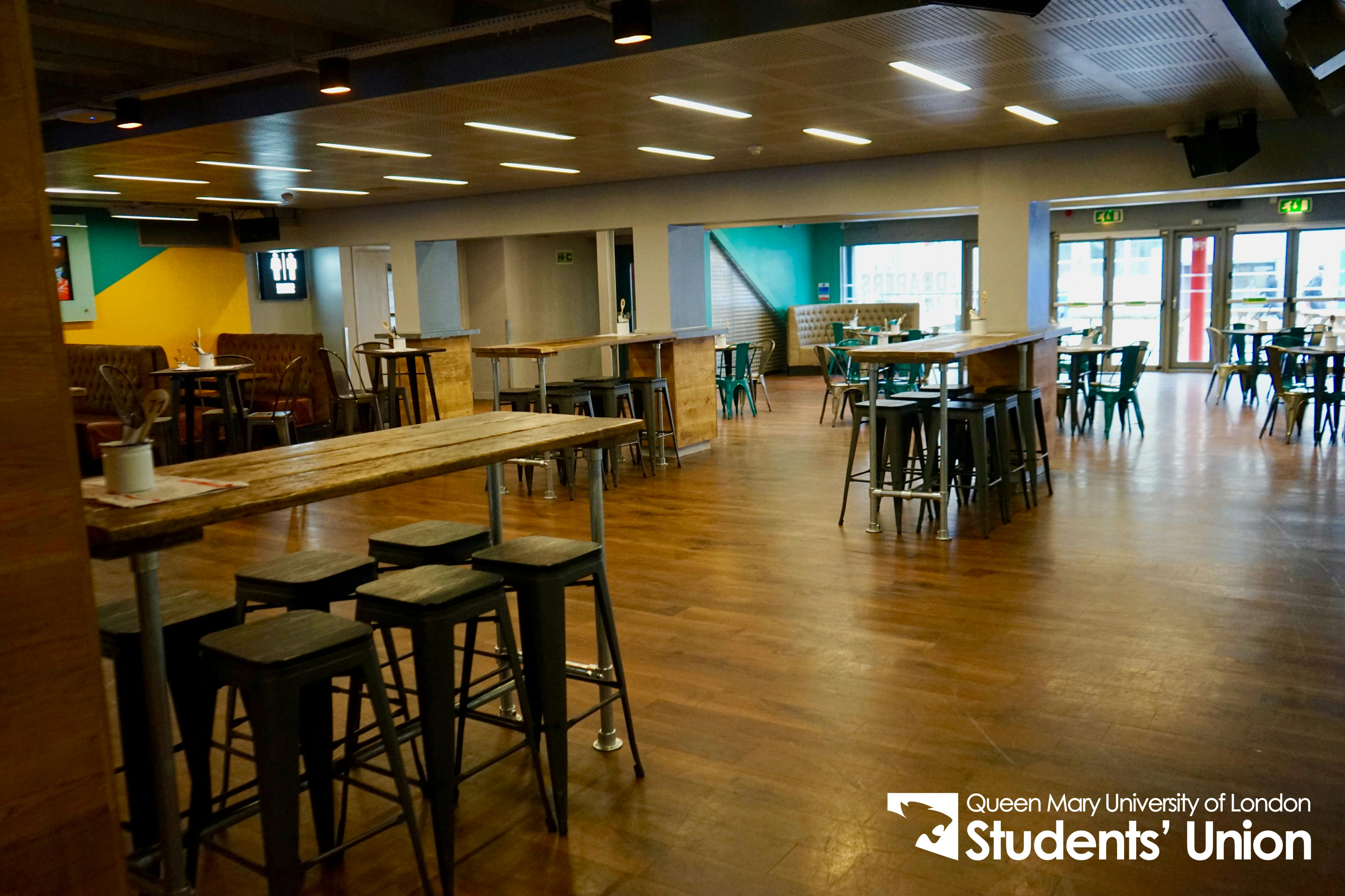 Main Room | Events | Drapers Bar & Kitchen | Hire Space