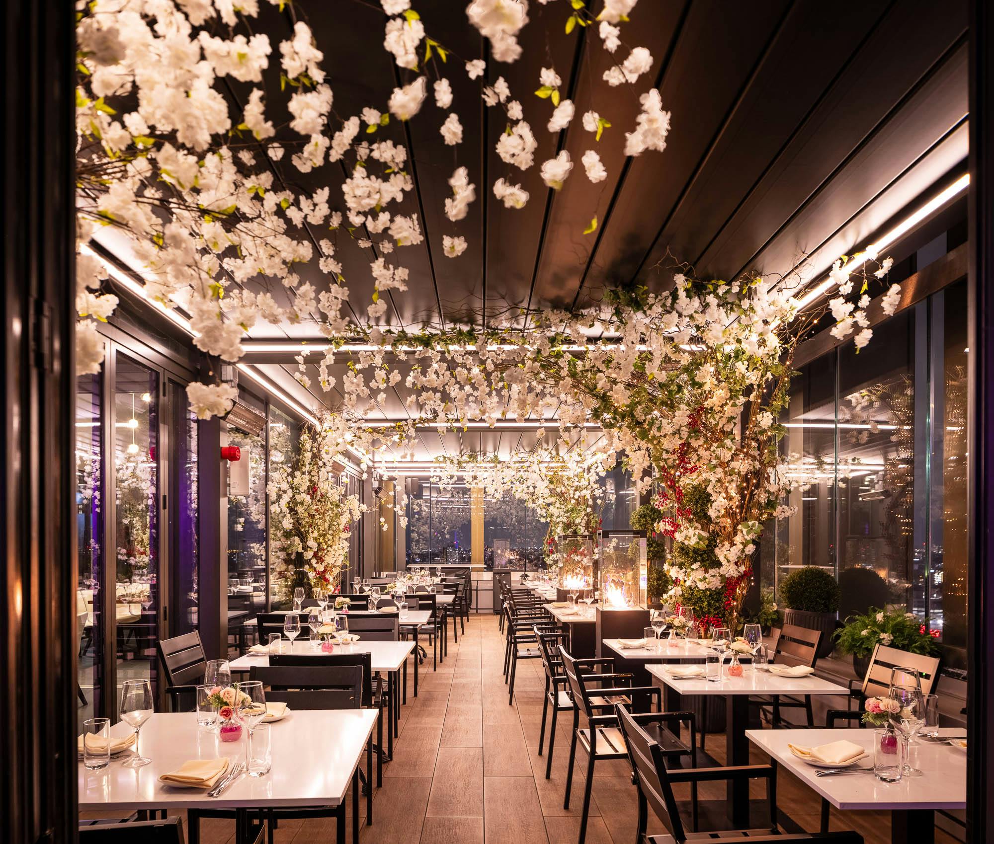Private Dining room Terrace | Dining | STK Rooftop Stratford
