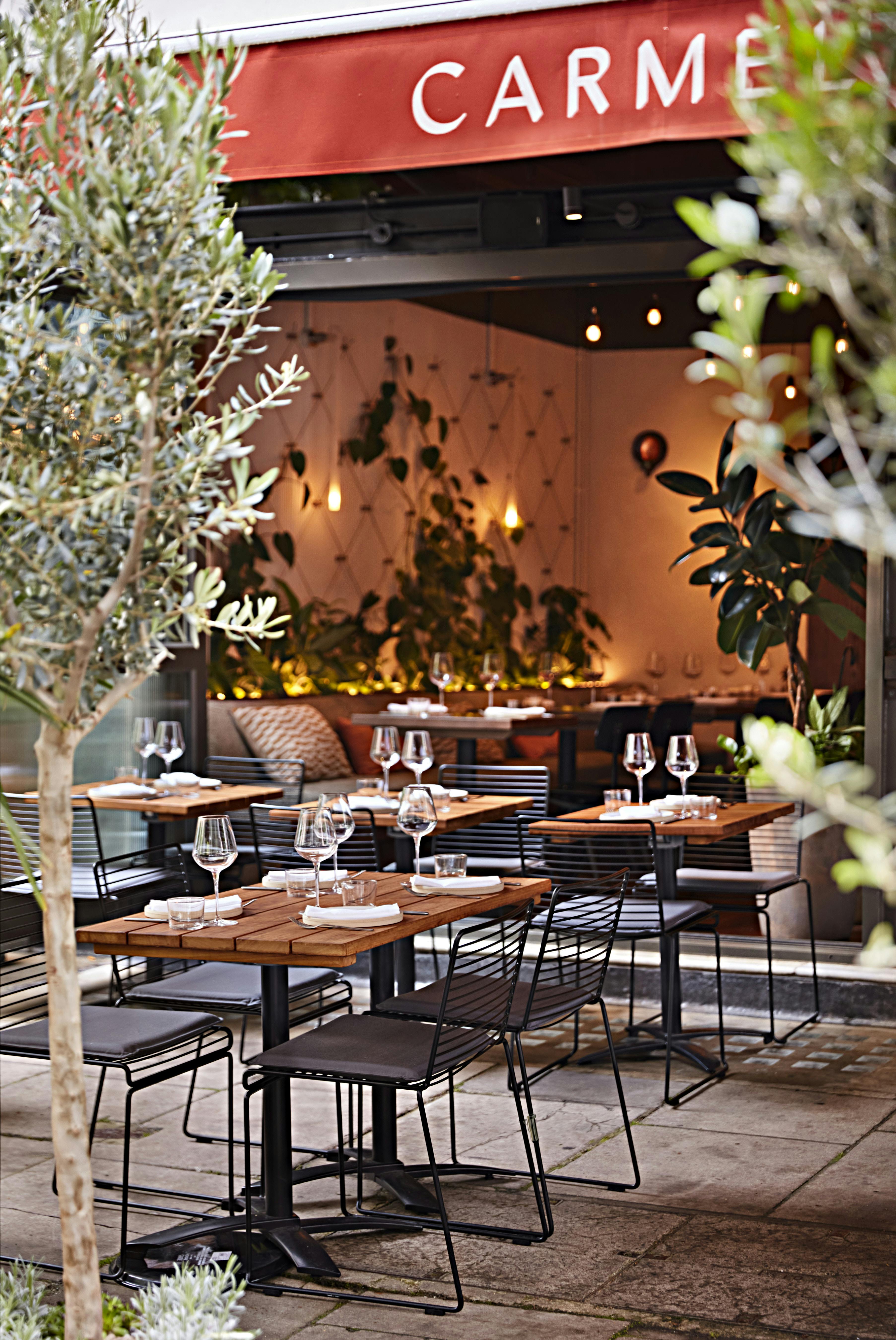 Plant-lined Terrace | Dining | Carmel Fitzrovia | Hire Space